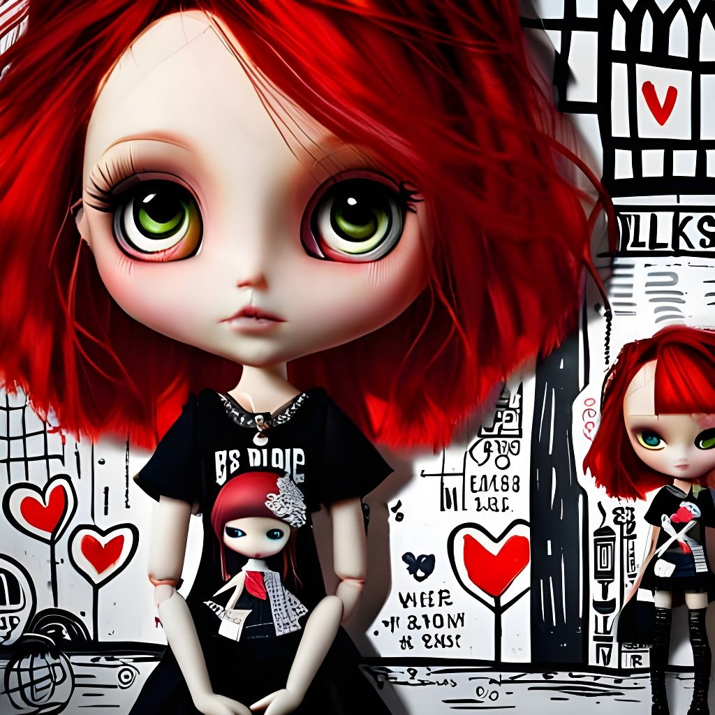 The Punk Doll 1 - AI Generated Artwork - NightCafe Creator