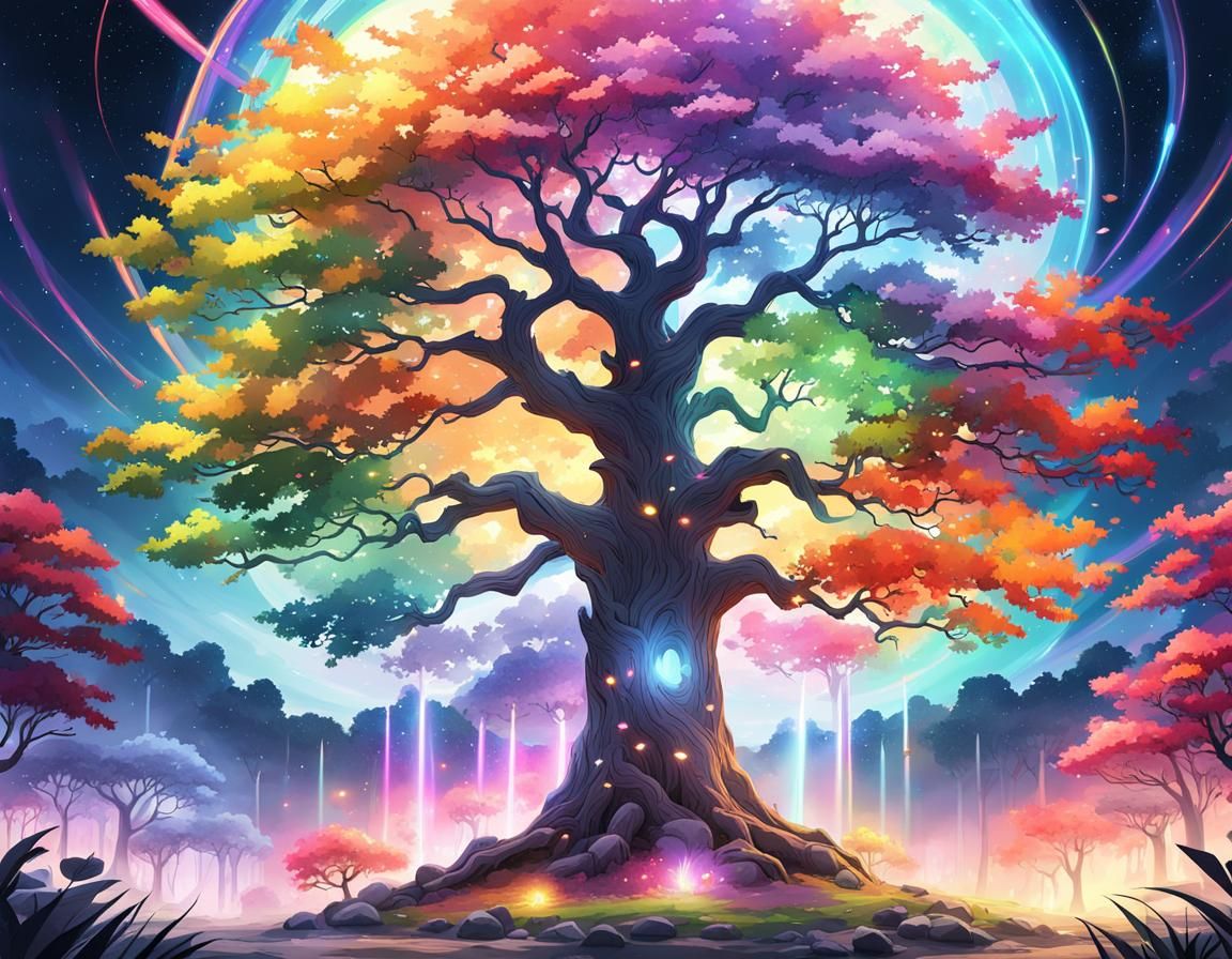 Mysterious Tree - AI Generated Artwork - NightCafe Creator