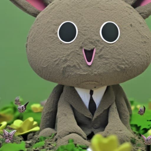 clay abomination tie happy rabbit - AI Generated Artwork - NightCafe ...