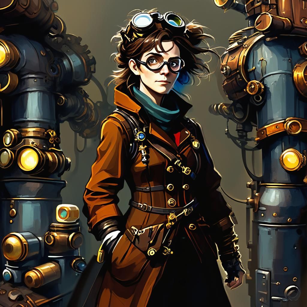 Steampunk Engineer - AI Generated Artwork - NightCafe Creator