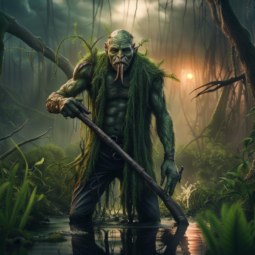Swamp man - AI Generated Artwork - NightCafe Creator