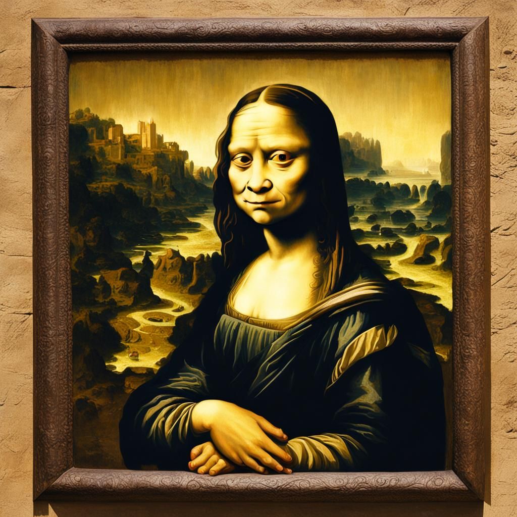 Botched Mona Lisa - AI Generated Artwork - NightCafe Creator