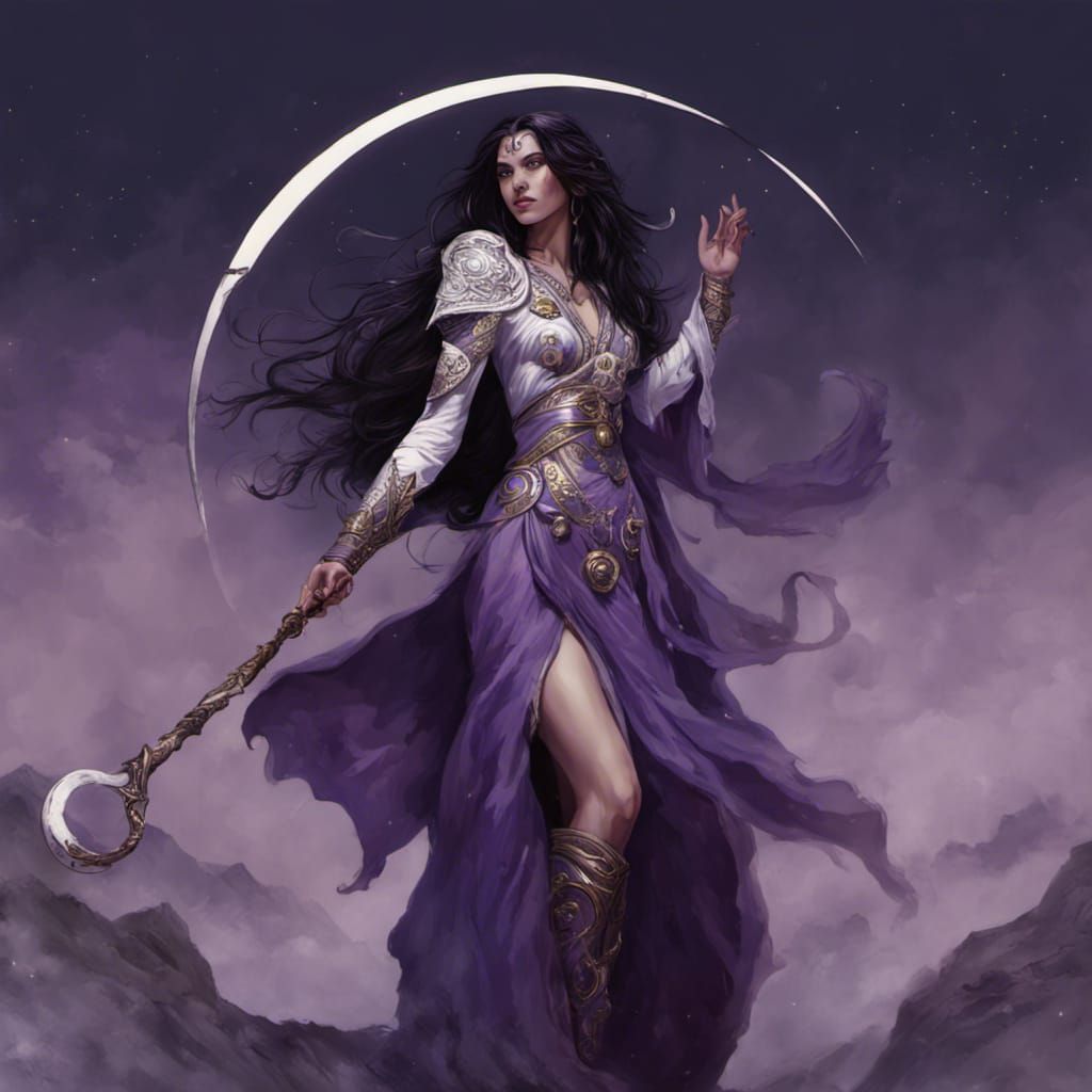 Moon-Priestess - AI Generated Artwork - NightCafe Creator