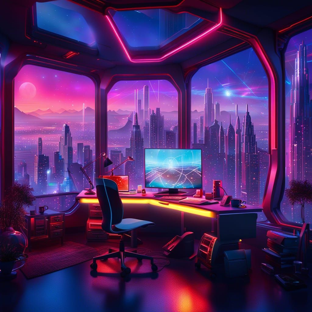 Far-Future Visuals - AI Generated Artwork - NightCafe Creator