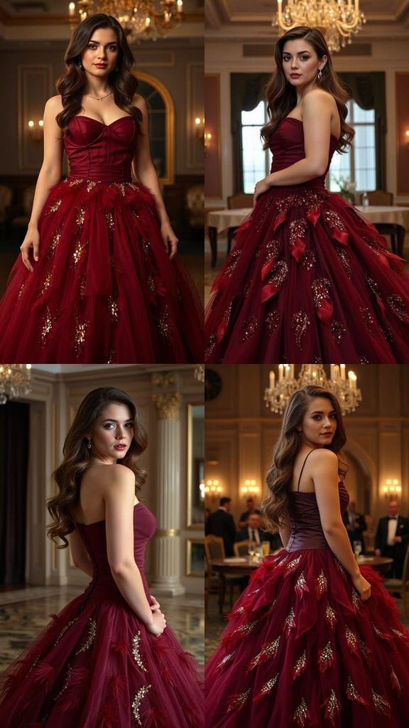 A beautiful curvy young lady circa 1990 with long brown hair, styled ...