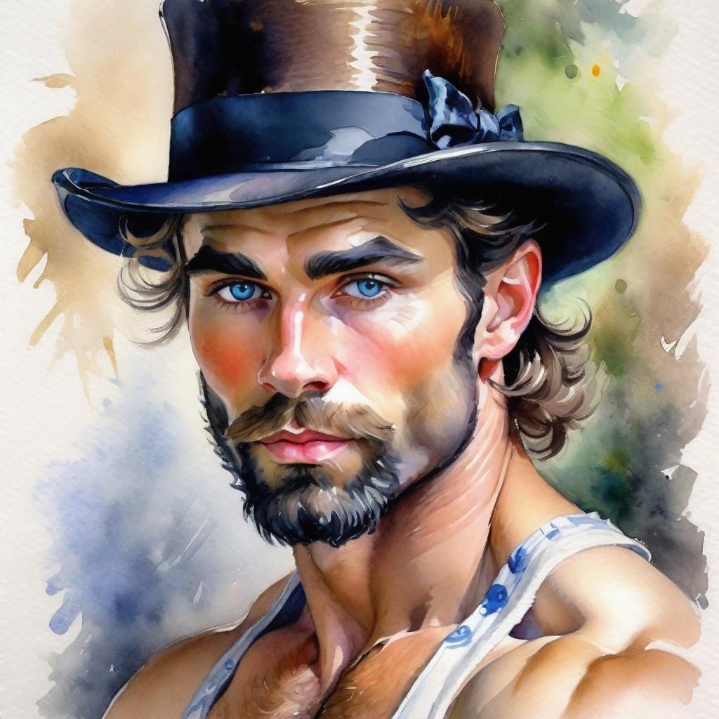 Painting of handsome man 1 - AI Generated Artwork - NightCafe Creator