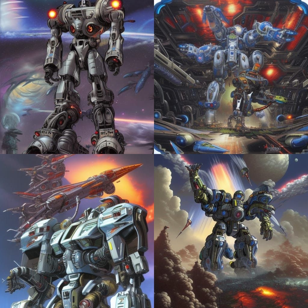 Mecha World 1 - AI Generated Artwork - NightCafe Creator