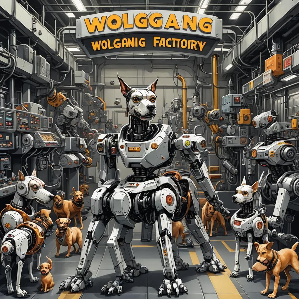 Cyborg Factory - AI Generated Artwork - NightCafe Creator