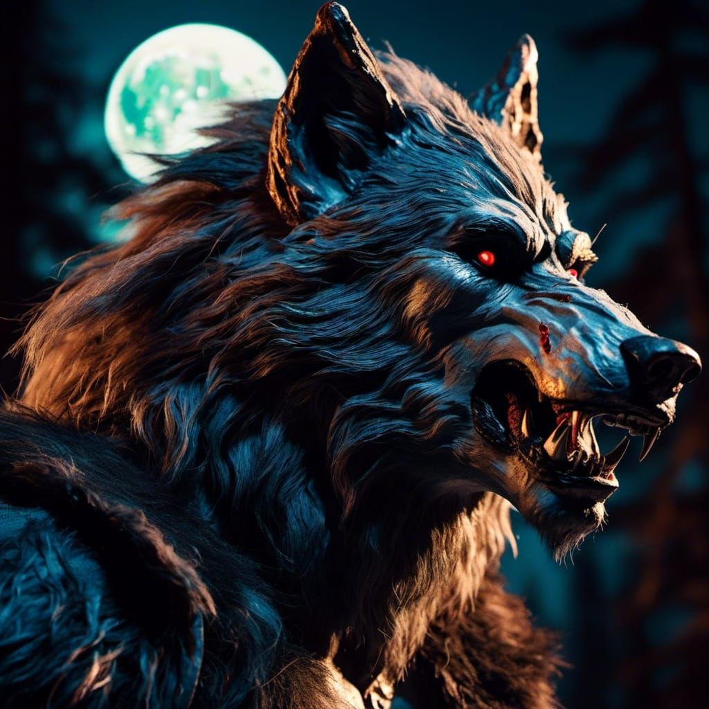 Angry werewolf - AI Generated Artwork - NightCafe Creator