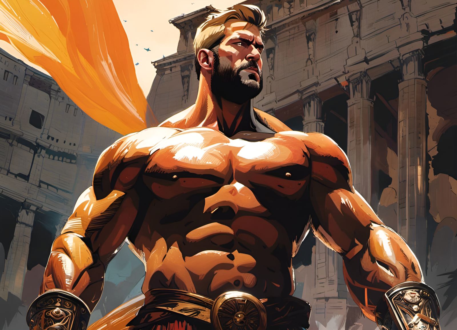 Hercules ready to work - AI Generated Artwork - NightCafe Creator