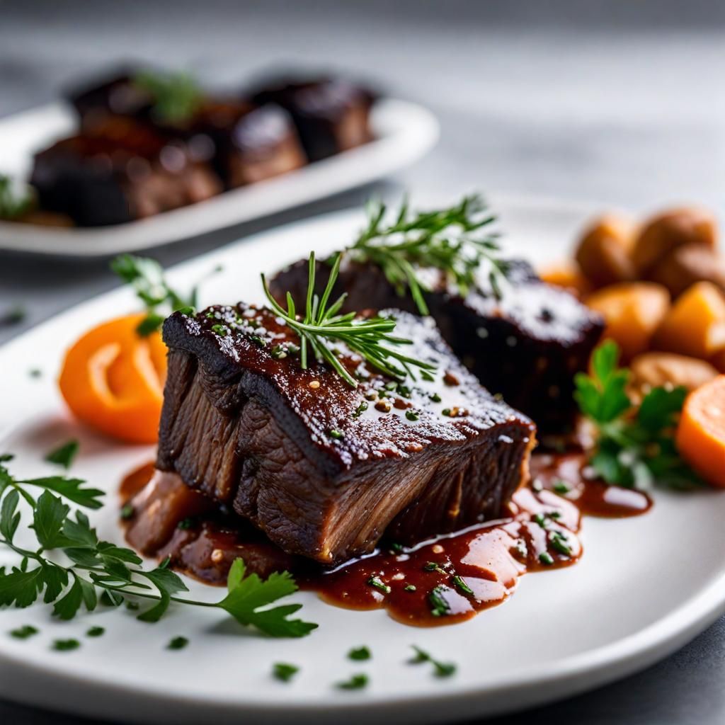 Braised Short Ribs - AI Generated Artwork - NightCafe Creator