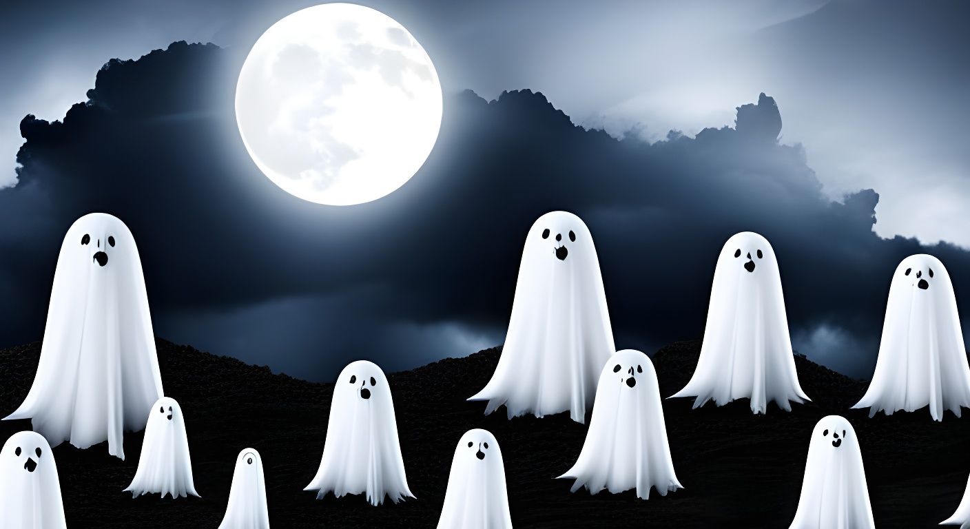 Cute Ghosts - AI Generated Artwork - NightCafe Creator