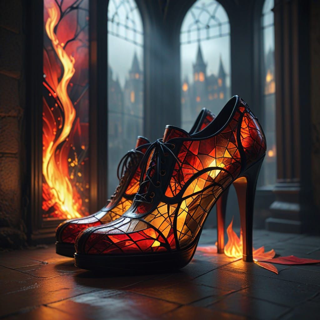 Stained Glass Hills - Epic Stained Glass Mountains in Vibran...