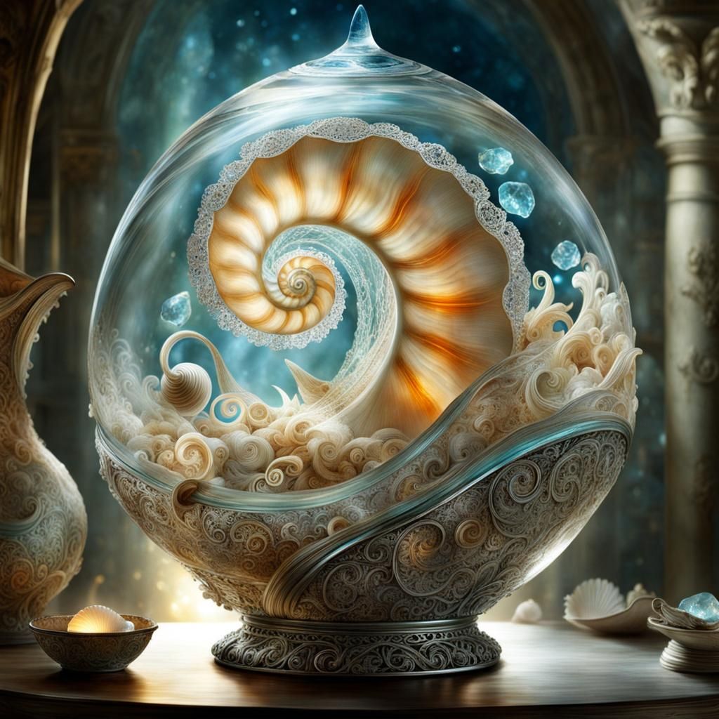 Seashell - AI Generated Artwork - NightCafe Creator