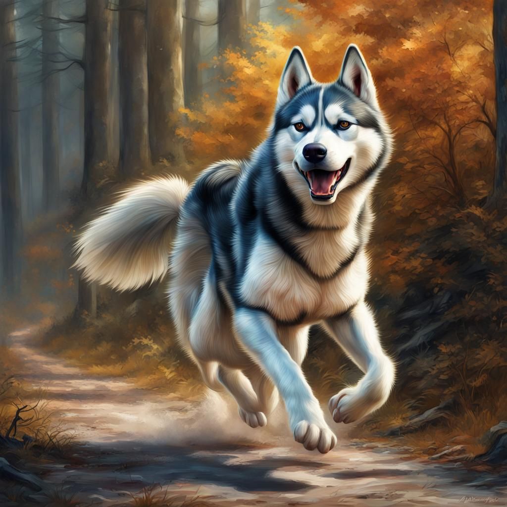 Husky - AI Generated Artwork - NightCafe Creator