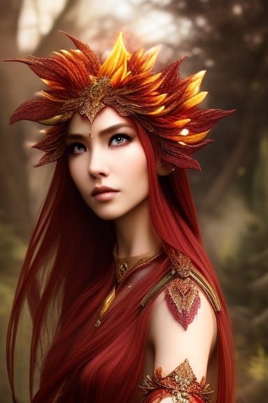 Phönix Elf - AI Generated Artwork - NightCafe Creator