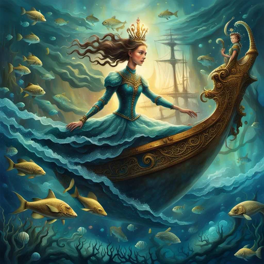 Queen of the Deepest Sea - AI Generated Artwork - NightCafe Creator