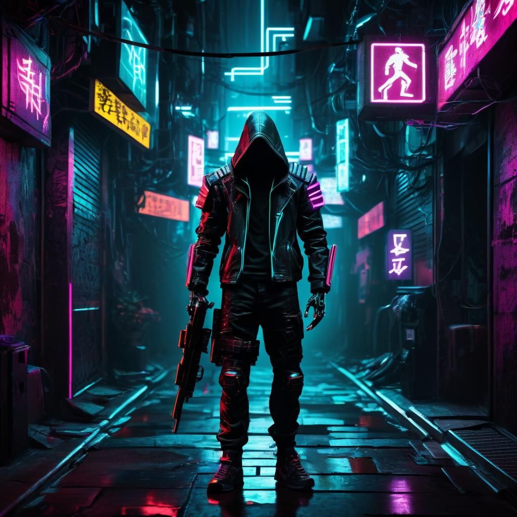 Neon Reaper - AI Generated Artwork - NightCafe Creator