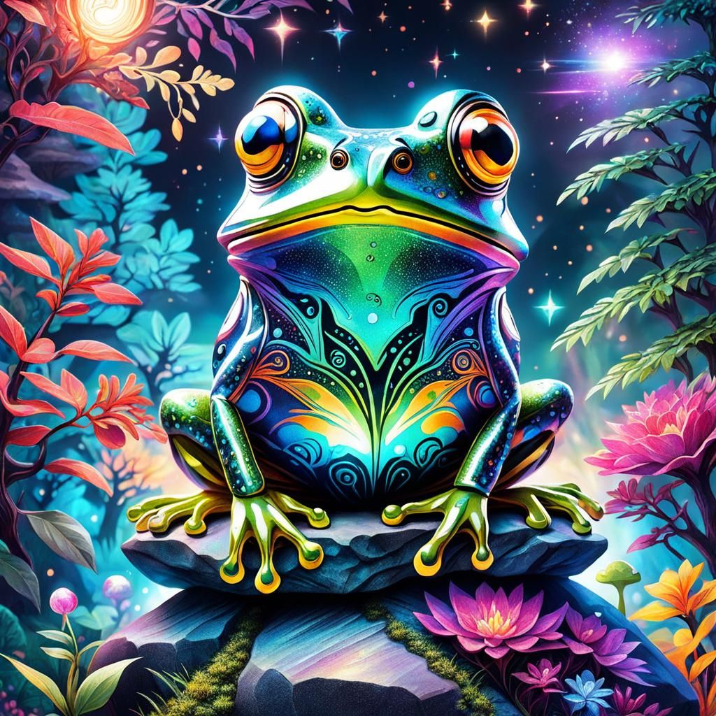 Magic frog - AI Generated Artwork - NightCafe Creator