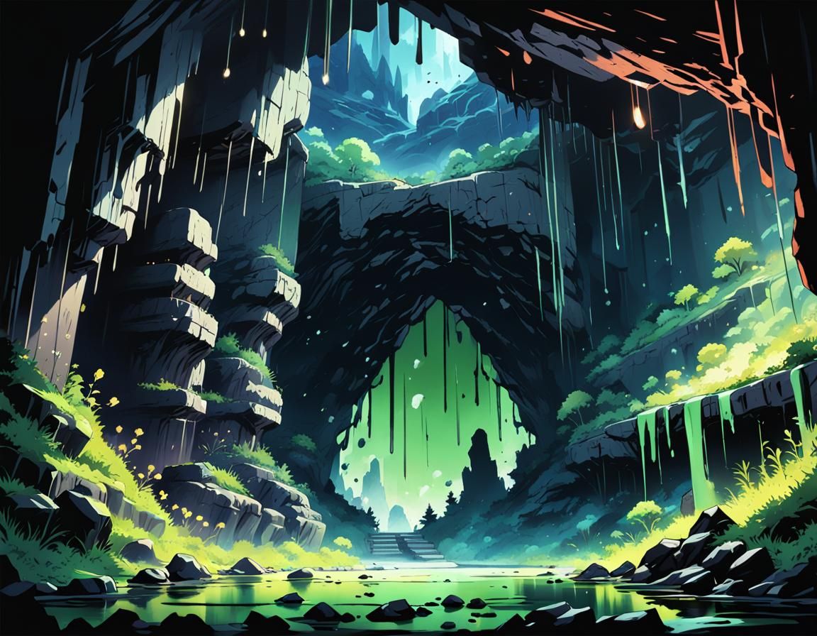 Slime Cave - AI Generated Artwork - NightCafe Creator
