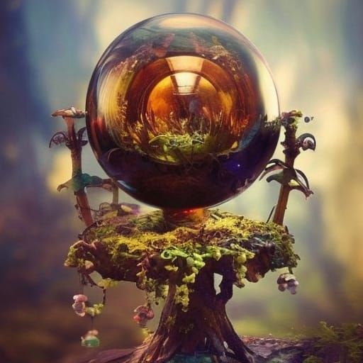 Glass Orb 3 - AI Generated Artwork - NightCafe Creator