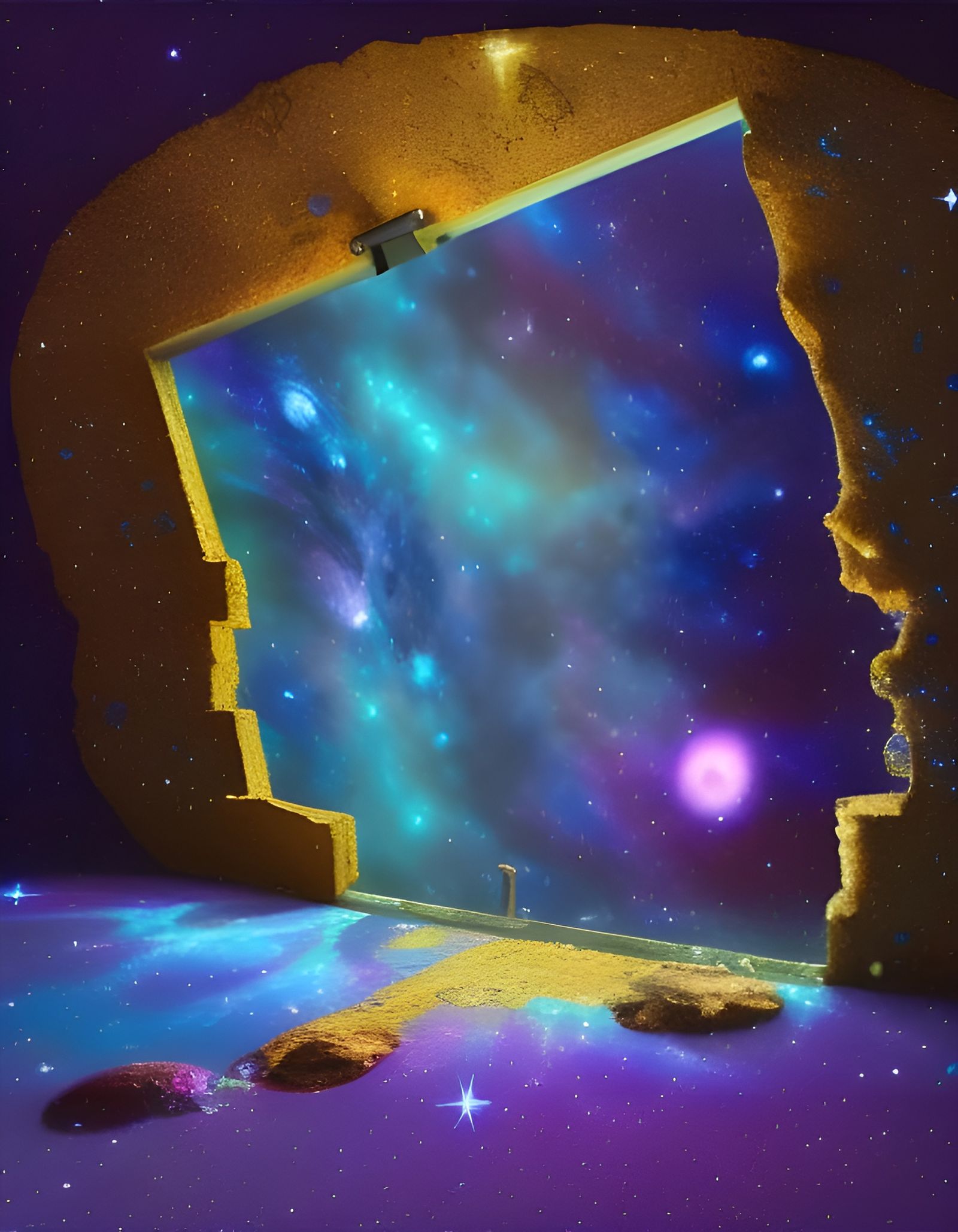 Cosmic Window - AI Generated Artwork - NightCafe Creator