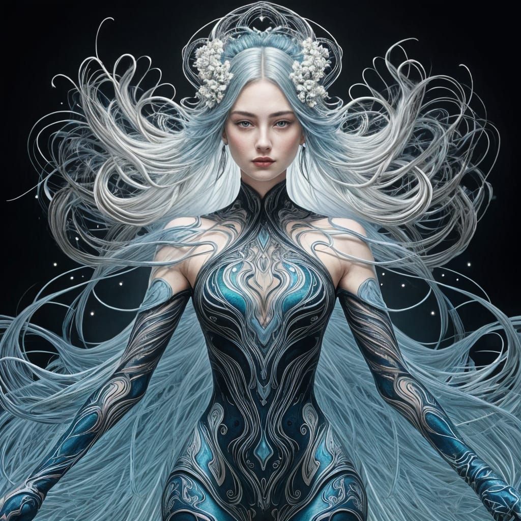 Dancing like a Goddess - Surreal Goddess Dances Under Ethere...