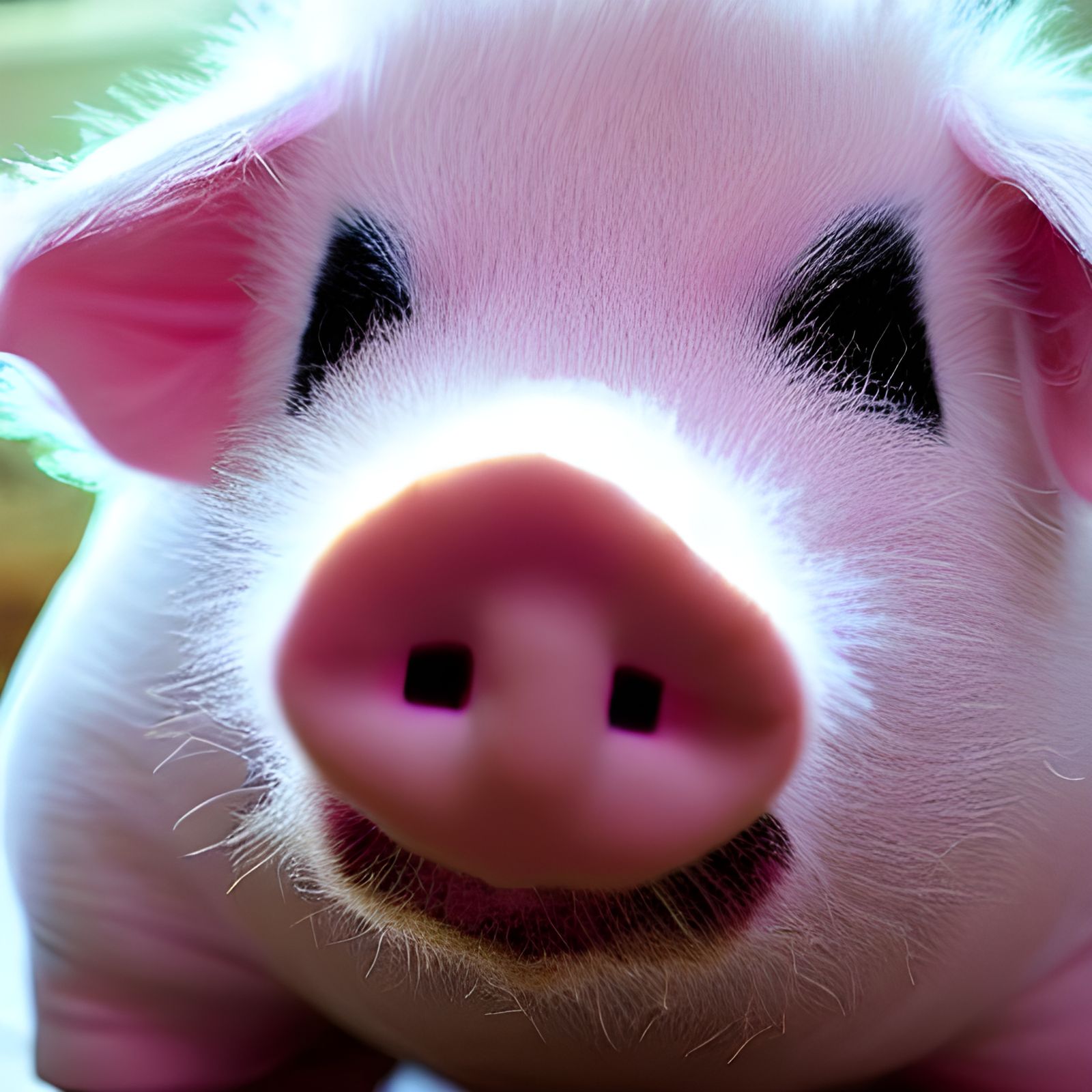 Fluffy Pig - AI Generated Artwork - NightCafe Creator