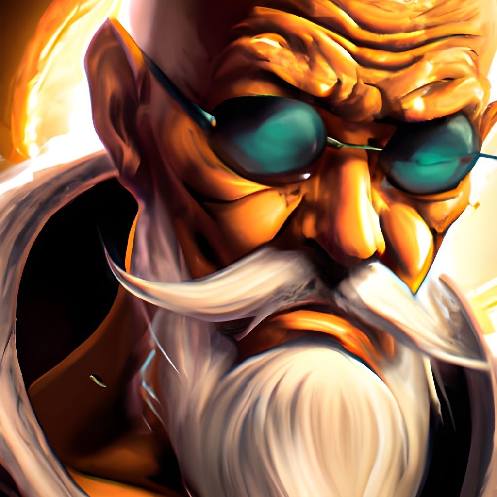 Master Roshi - Recreated || 2 || - AI Generated Artwork - NightCafe Creator