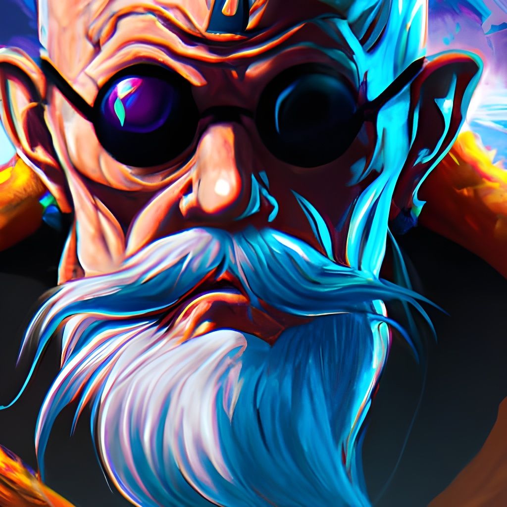 Master Roshi - Recreated || 3 || - AI Generated Artwork - NightCafe Creator