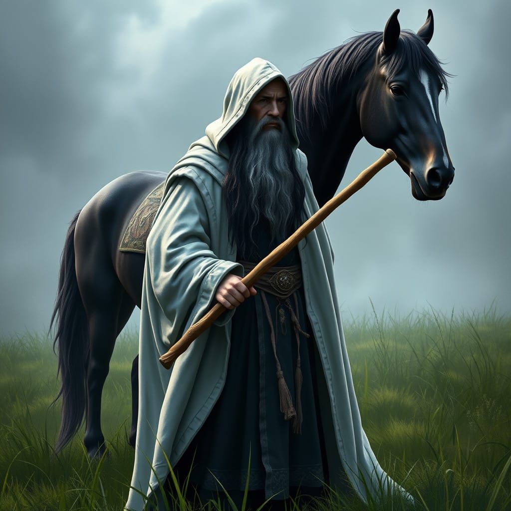 Sword and Fortress Wizard - Towering Lord of Fantasy Realm i...