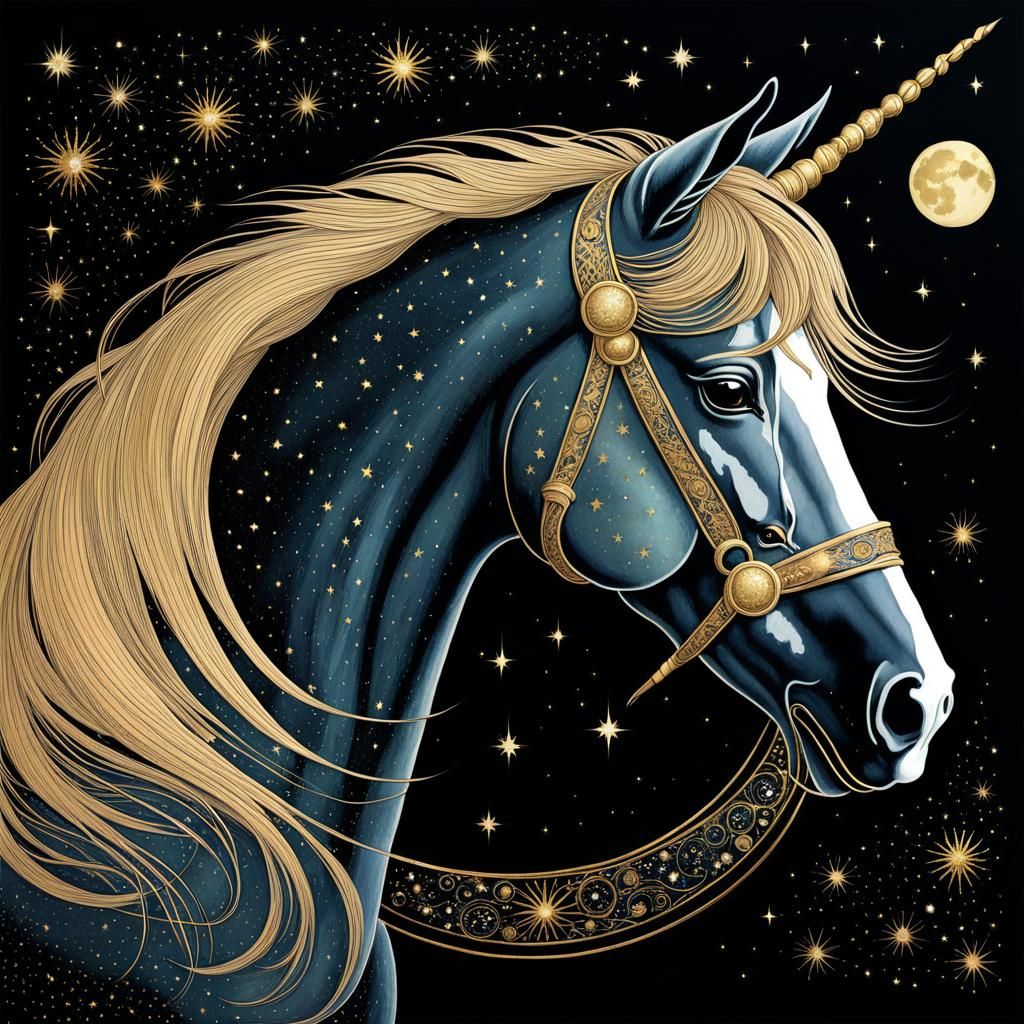 Celestial unicorn - AI Generated Artwork - NightCafe Creator