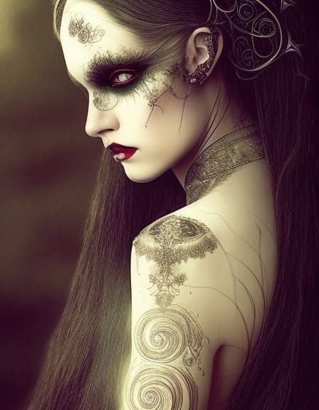 Beautiful vampire woman 46-3 - AI Generated Artwork - NightCafe Creator