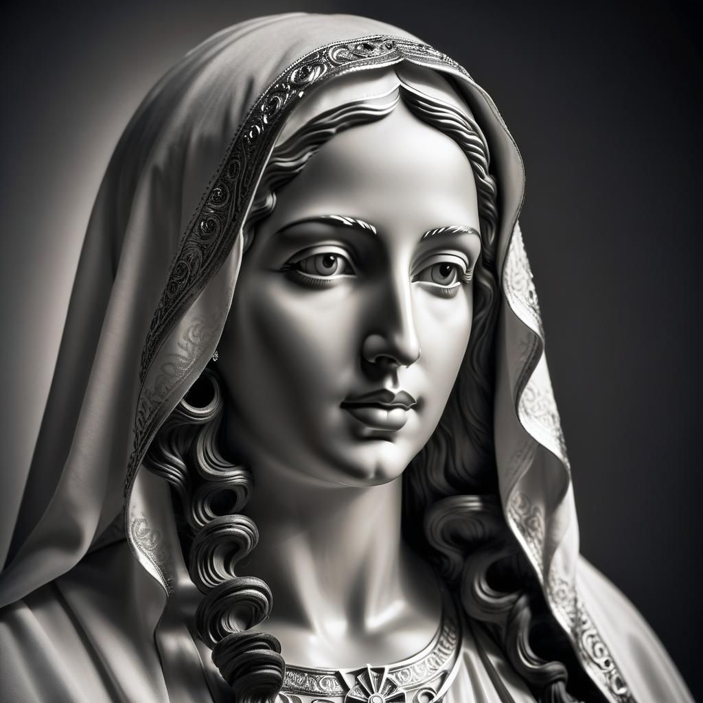 Statue of Mary. - AI Generated Artwork - NightCafe Creator