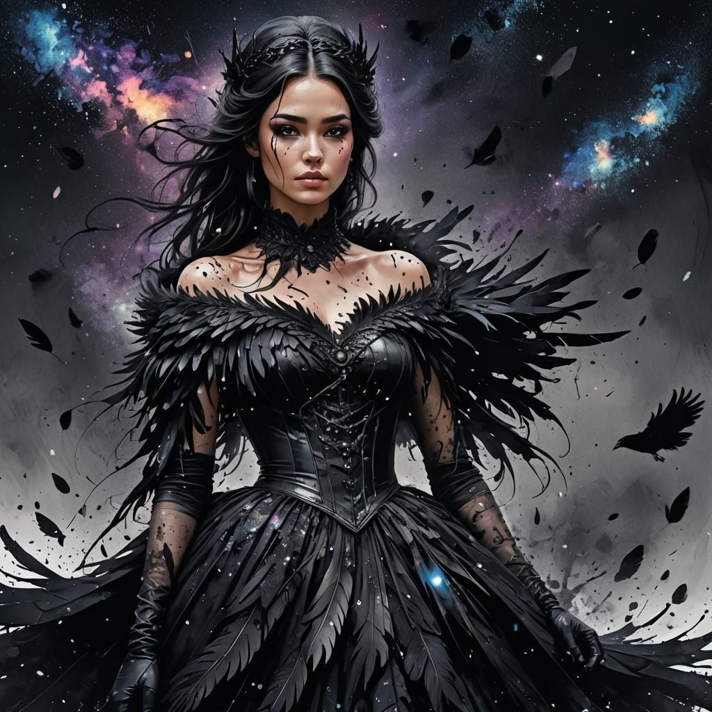 Raven princess - AI Generated Artwork - NightCafe Creator