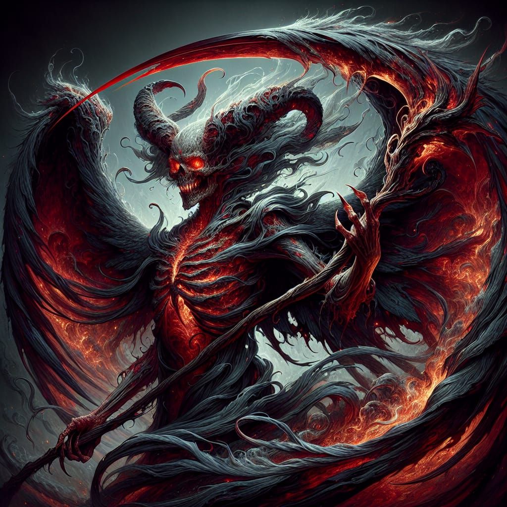 Evil mutant reaper - AI Generated Artwork - NightCafe Creator