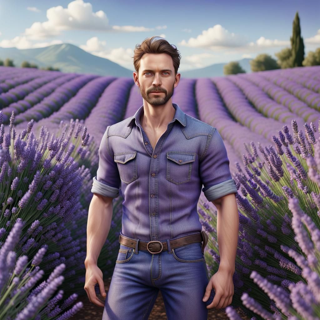 The Lavender Man - AI Generated Artwork - NightCafe Creator