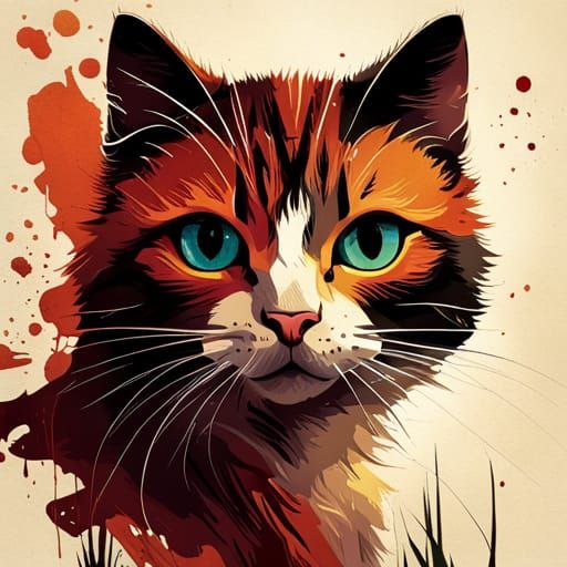Adorable portrait of a cat - AI Generated Artwork - NightCafe Creator