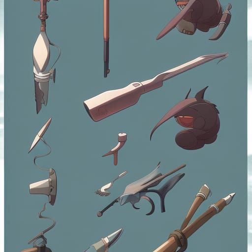 Anime weapon design - AI Generated Artwork - NightCafe Creator