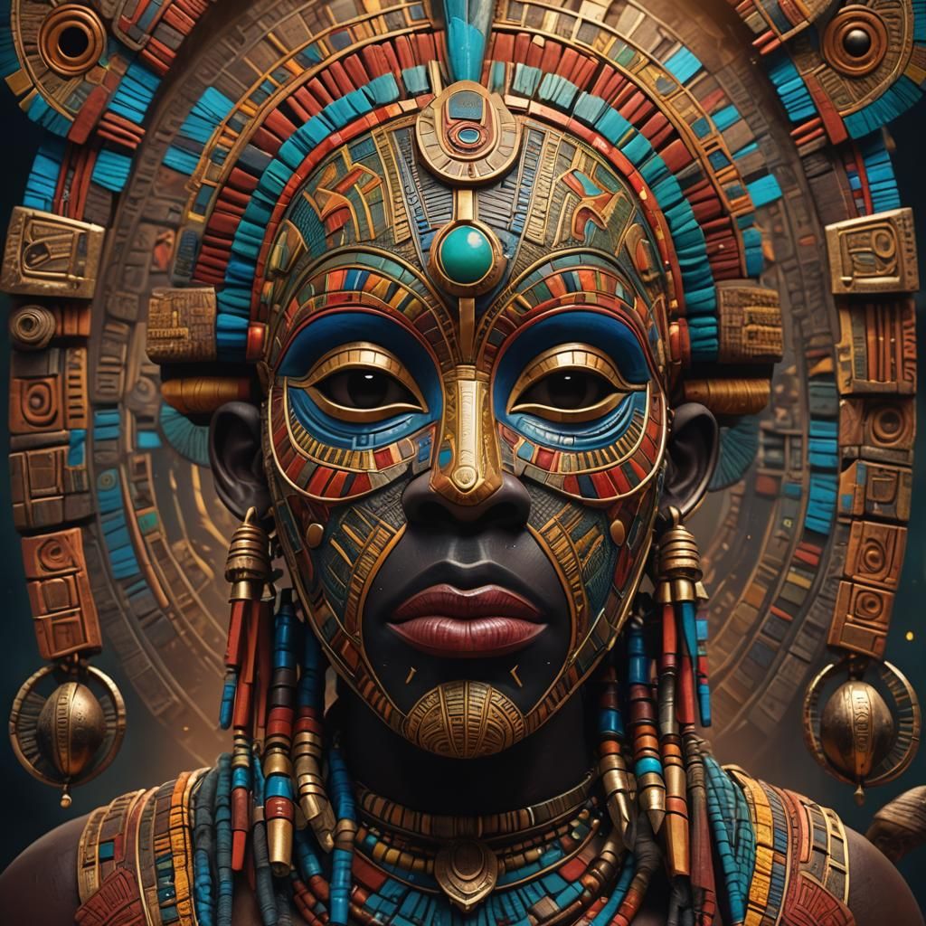 African mask - AI Generated Artwork - NightCafe Creator