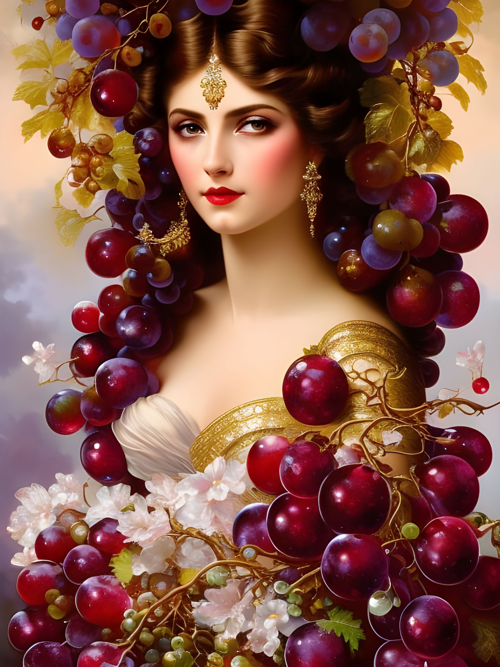 Patron Goddess of Wine - AI Generated Artwork - NightCafe Creator
