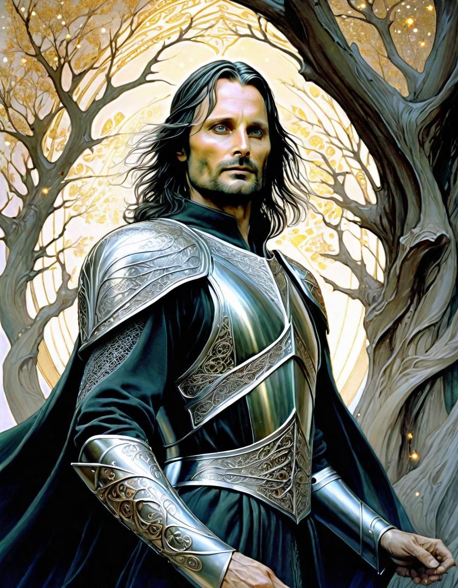 Aragorn Elessar, High King of Gondor - AI Generated Artwork - NightCafe ...