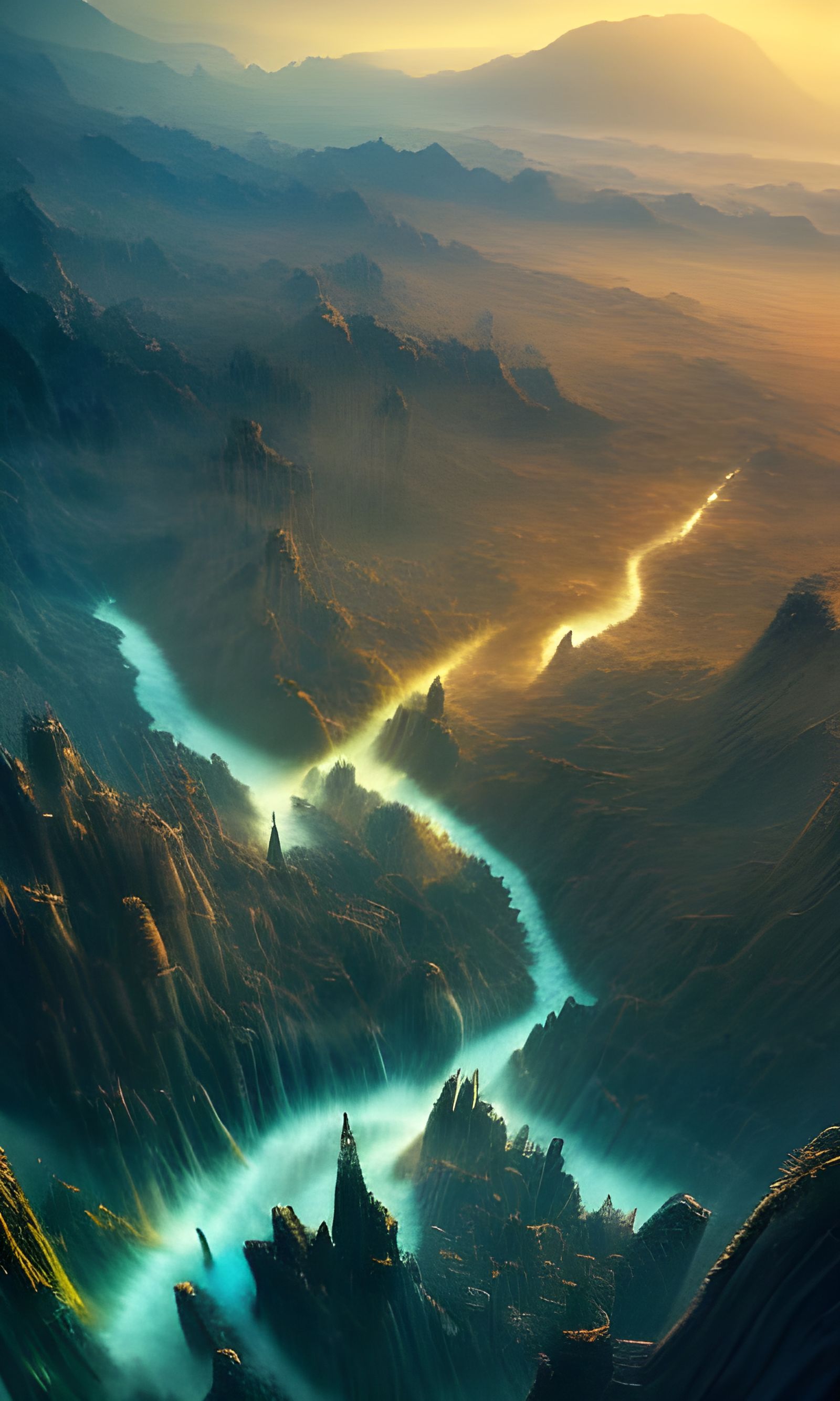 Myriad Landscape III - AI Generated Artwork - NightCafe Creator