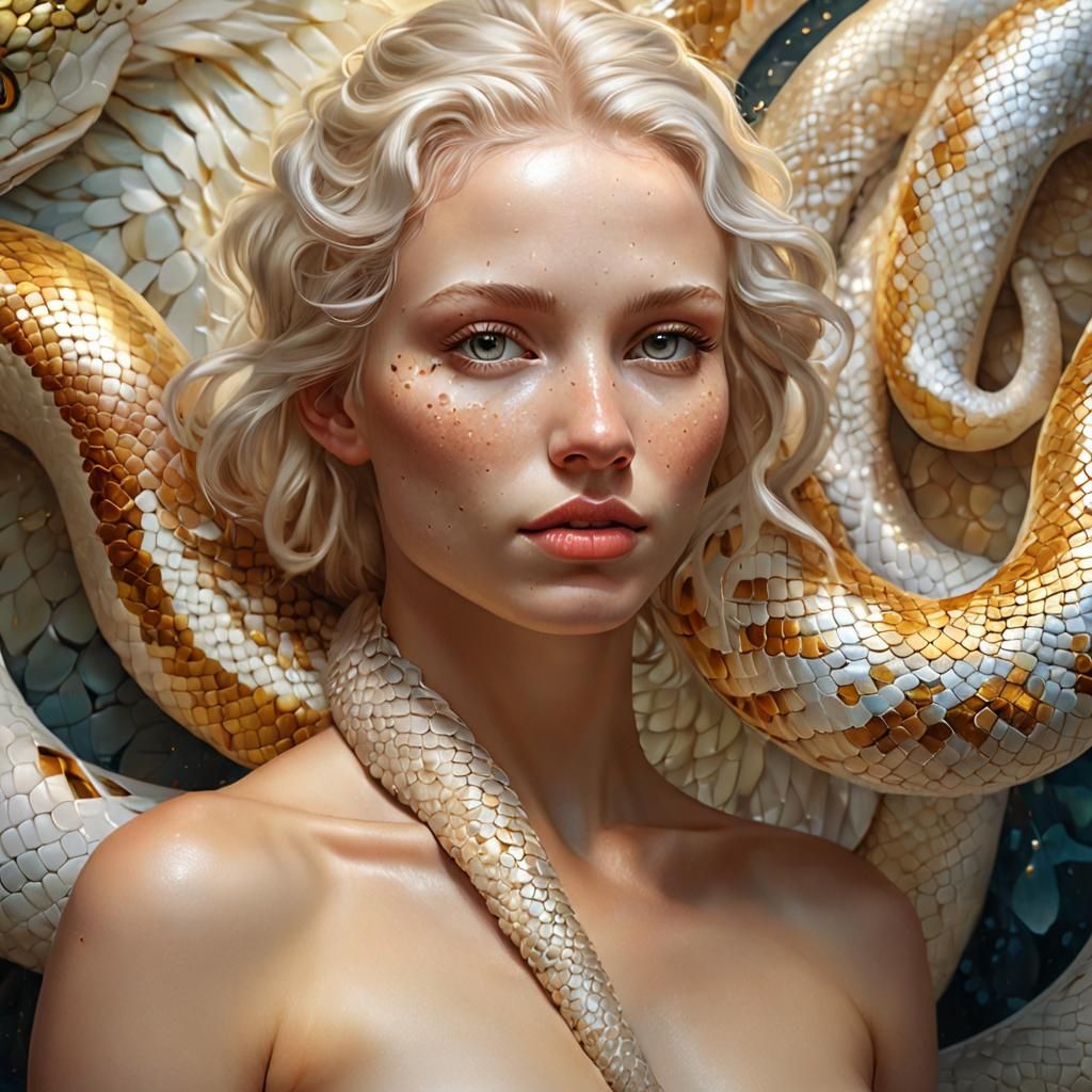 Portrait of a snake charmer - Portrait of a snake charmer