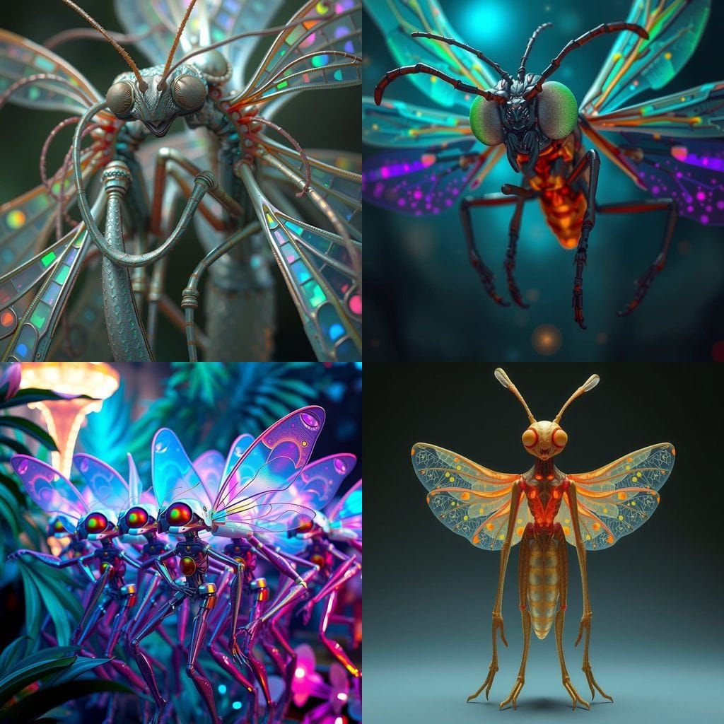 Insectoid Humanoids with Advanced Intellect and In... - AI Art