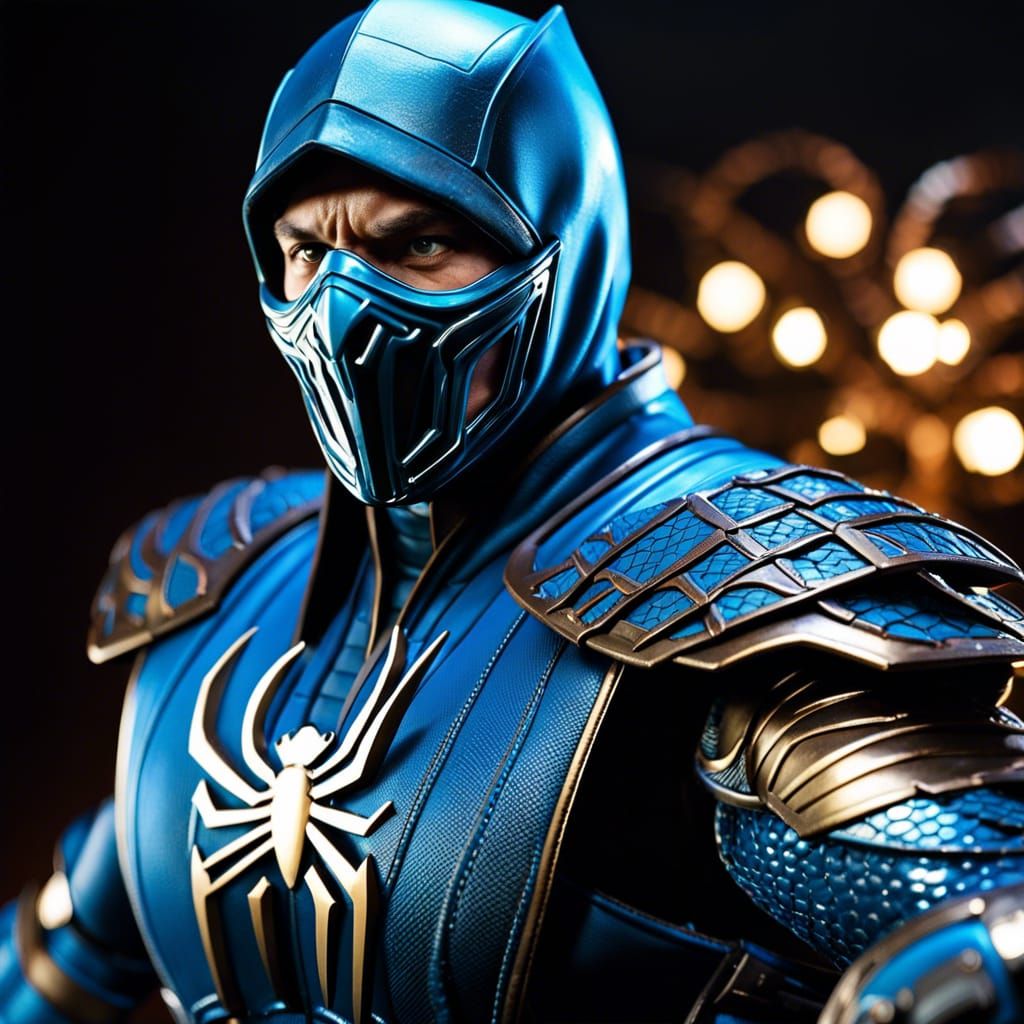 Mortal Kombat fighter Sub-Zero is Spiderman - AI Generated Artwork - NightCafe Creator