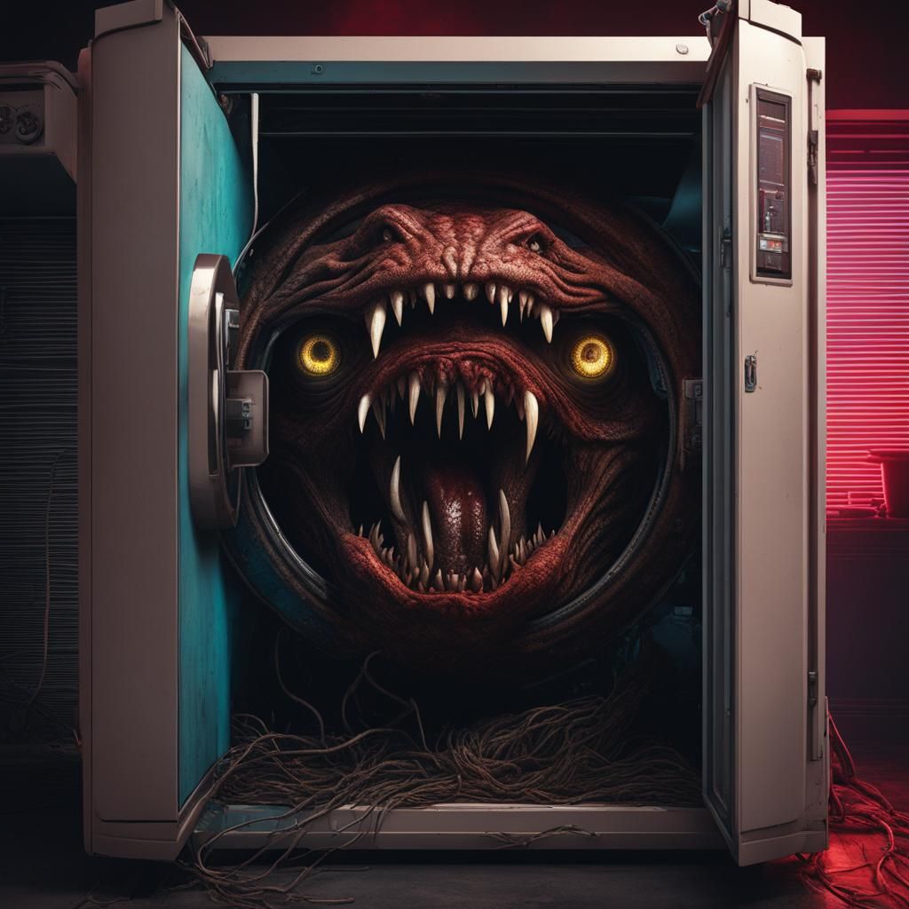 Monster In The Machine - AI Generated Artwork - NightCafe Creator