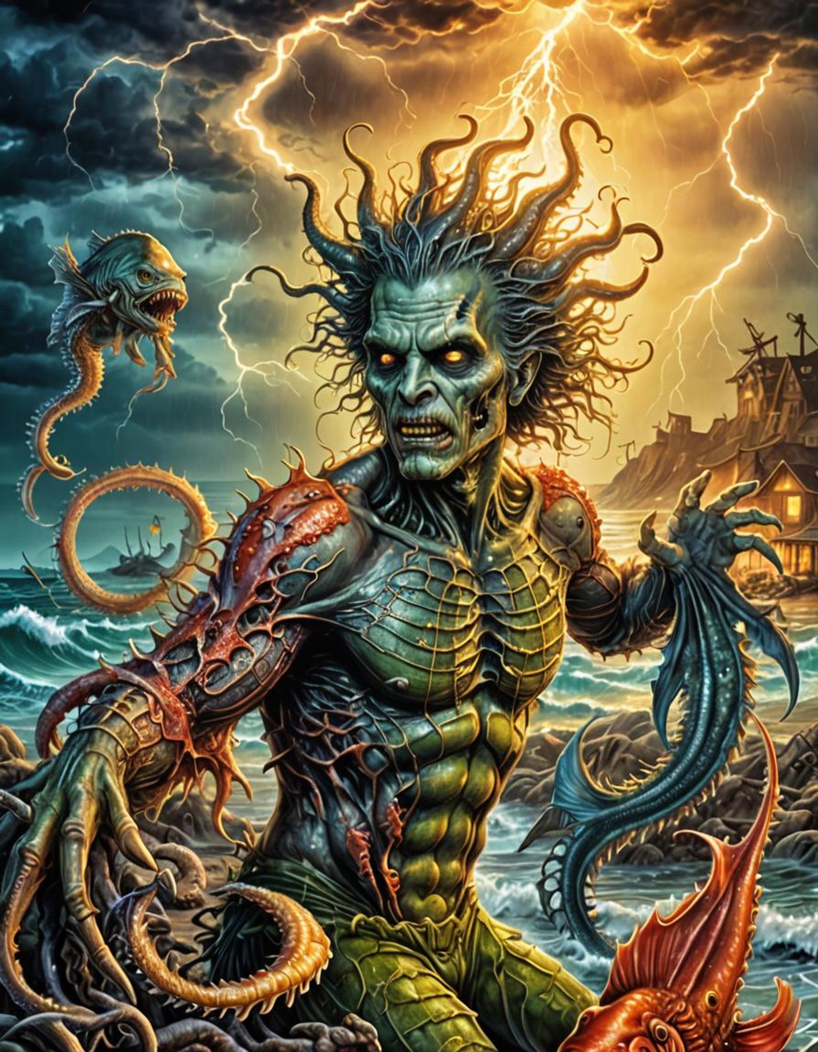 (intricately detailed dark fantasy gothic portrait of a beautiful ...