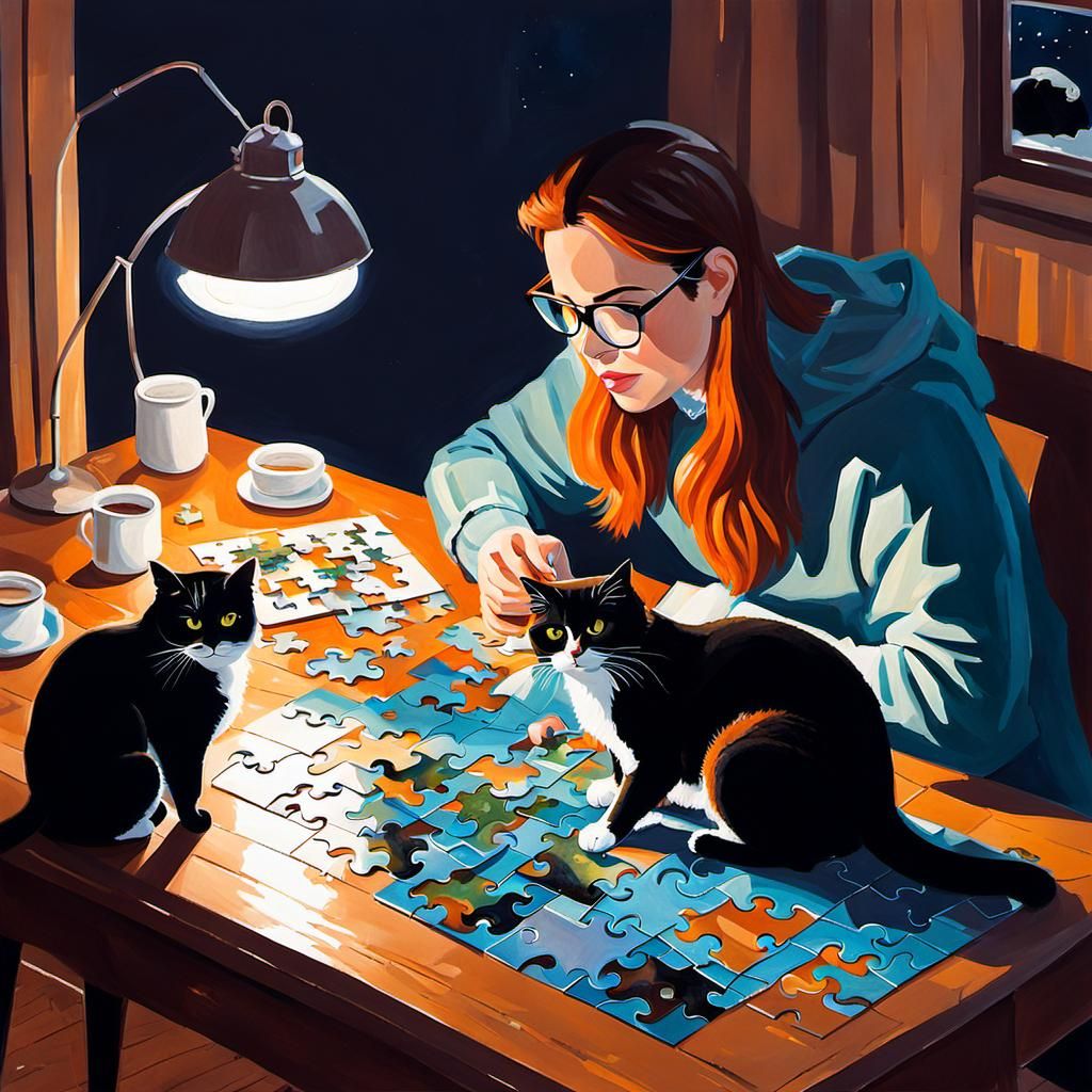 Life With Cats - AI Generated Artwork - NightCafe Creator