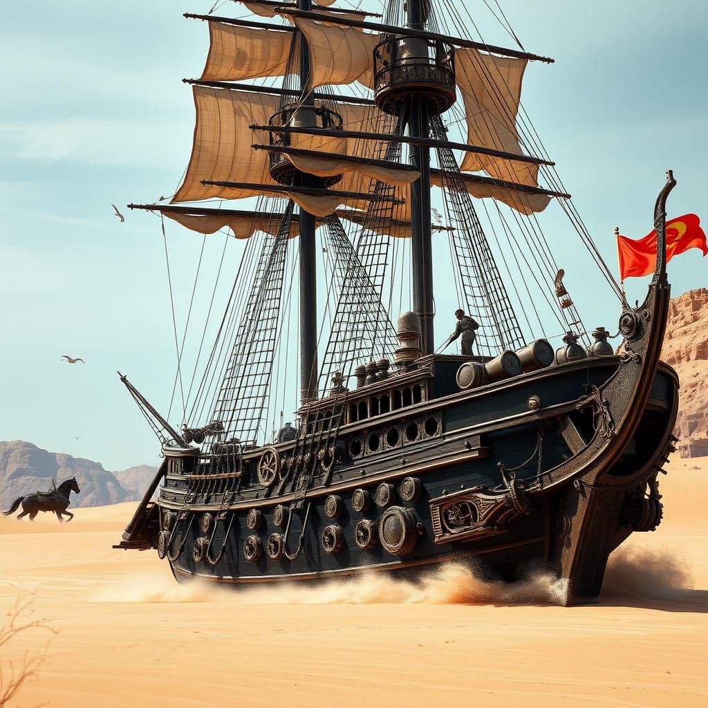 close up of jack sparrow ship the black pearl a big three mast galleon with a double decker rail ...